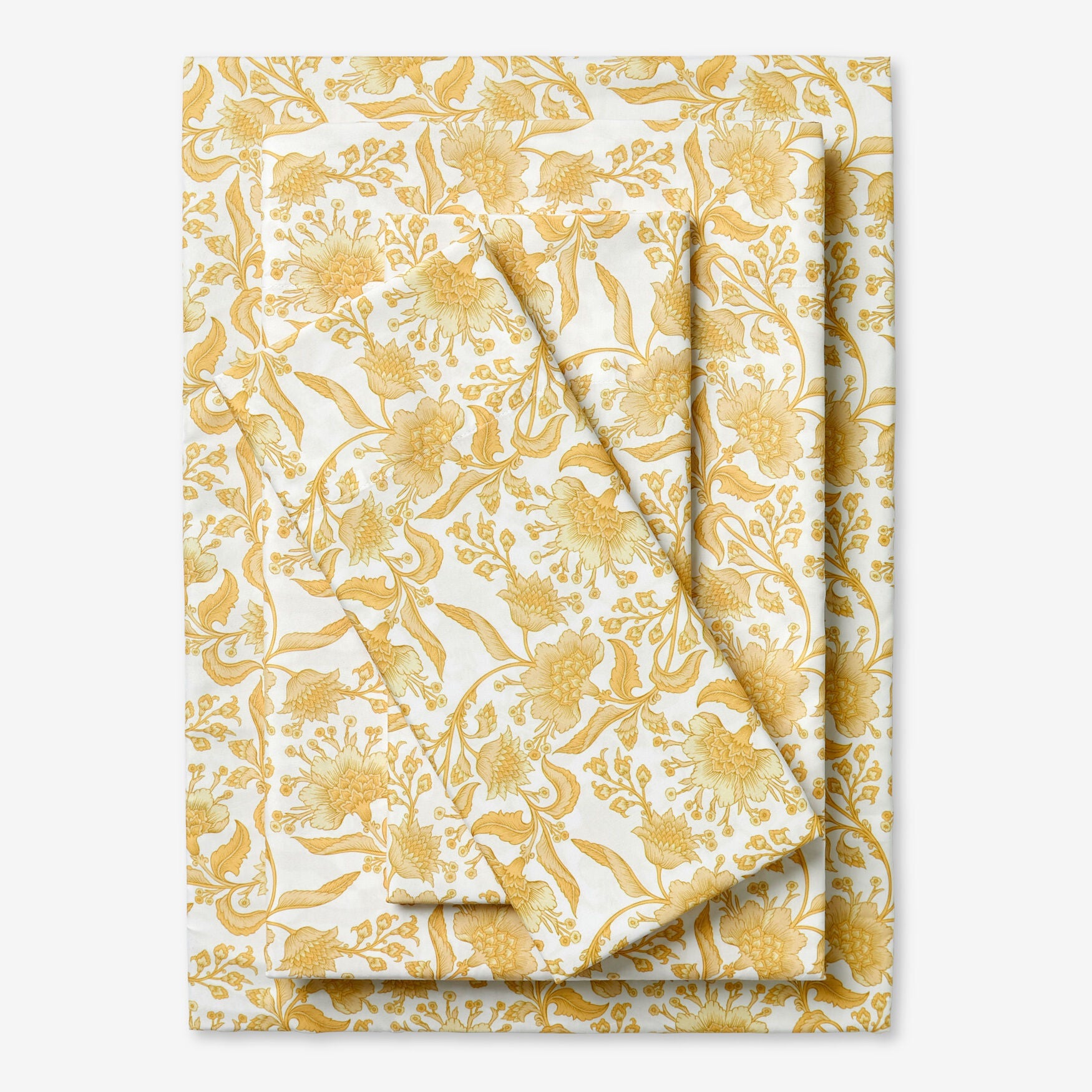 Seasonal Comfort Cloud Floral Sheet Set, Yellow | Brylane Home