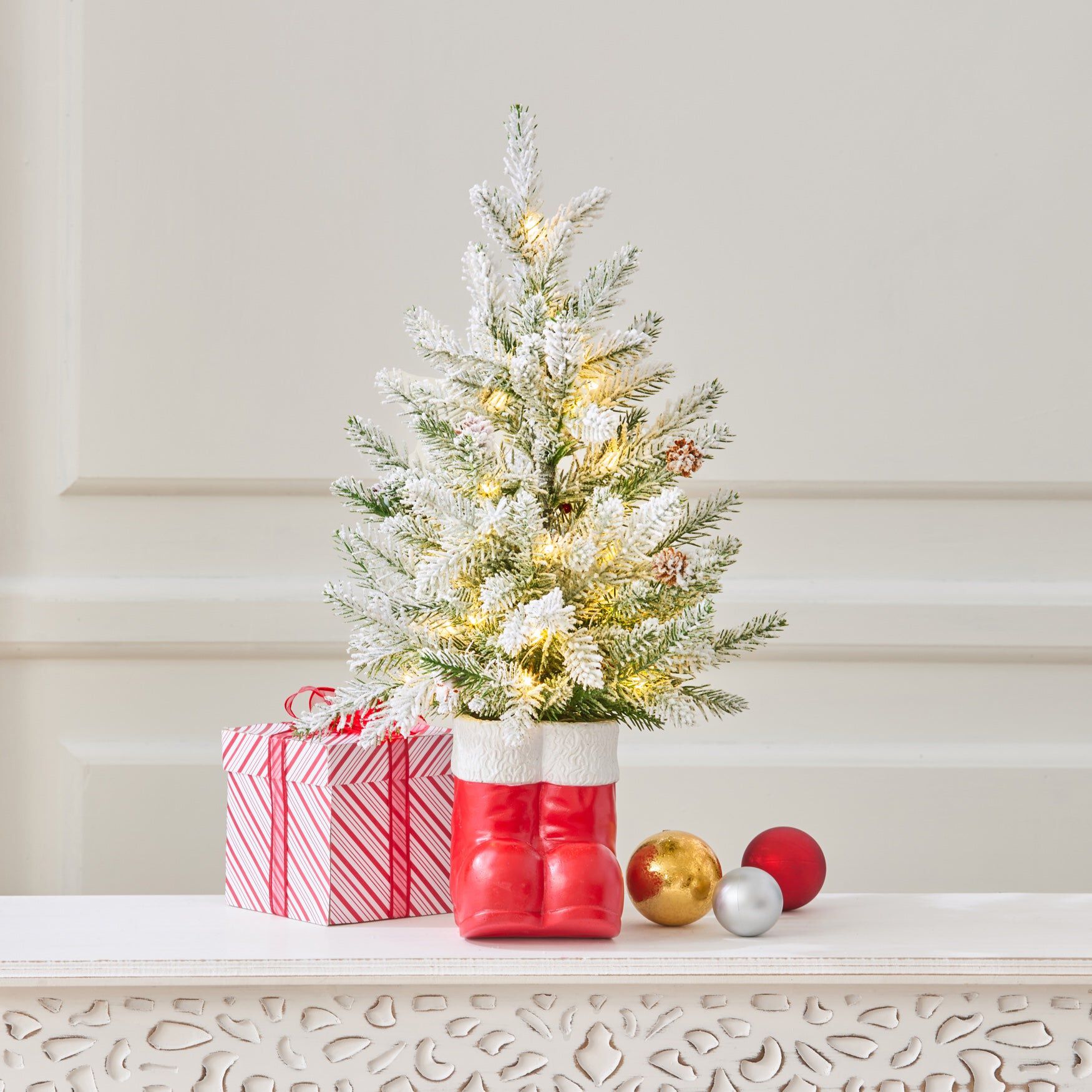 36" Pre-Lit Tabletop Trees | Brylane Home