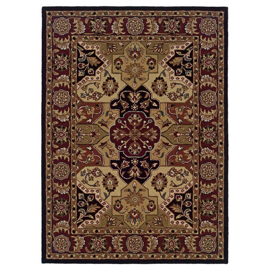 Trio Traditional Burgundy 2'X3' Area Rug | Brylane Home