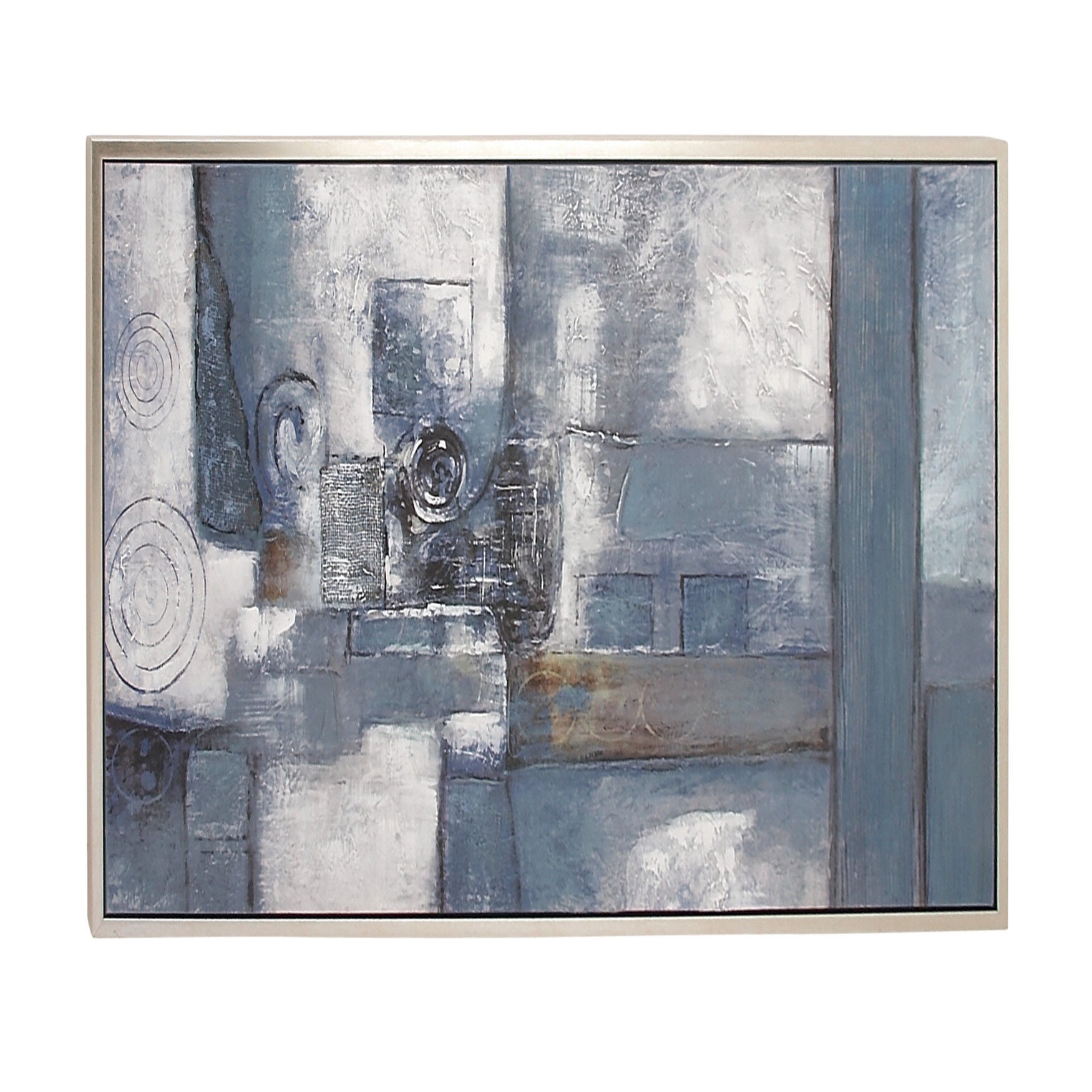 Simple Grey Contemporary Abstract Canvas Wall Art Framed Wall Art, Grey ...