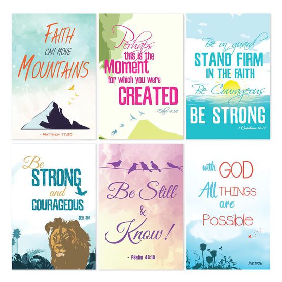 Inspirational Bible Verse Cards - 36 Cards | Brylane Home
