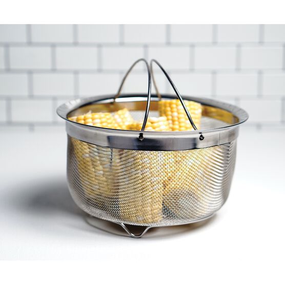 Mesh Basket - Folding Handles - 3qt | Brylane Home