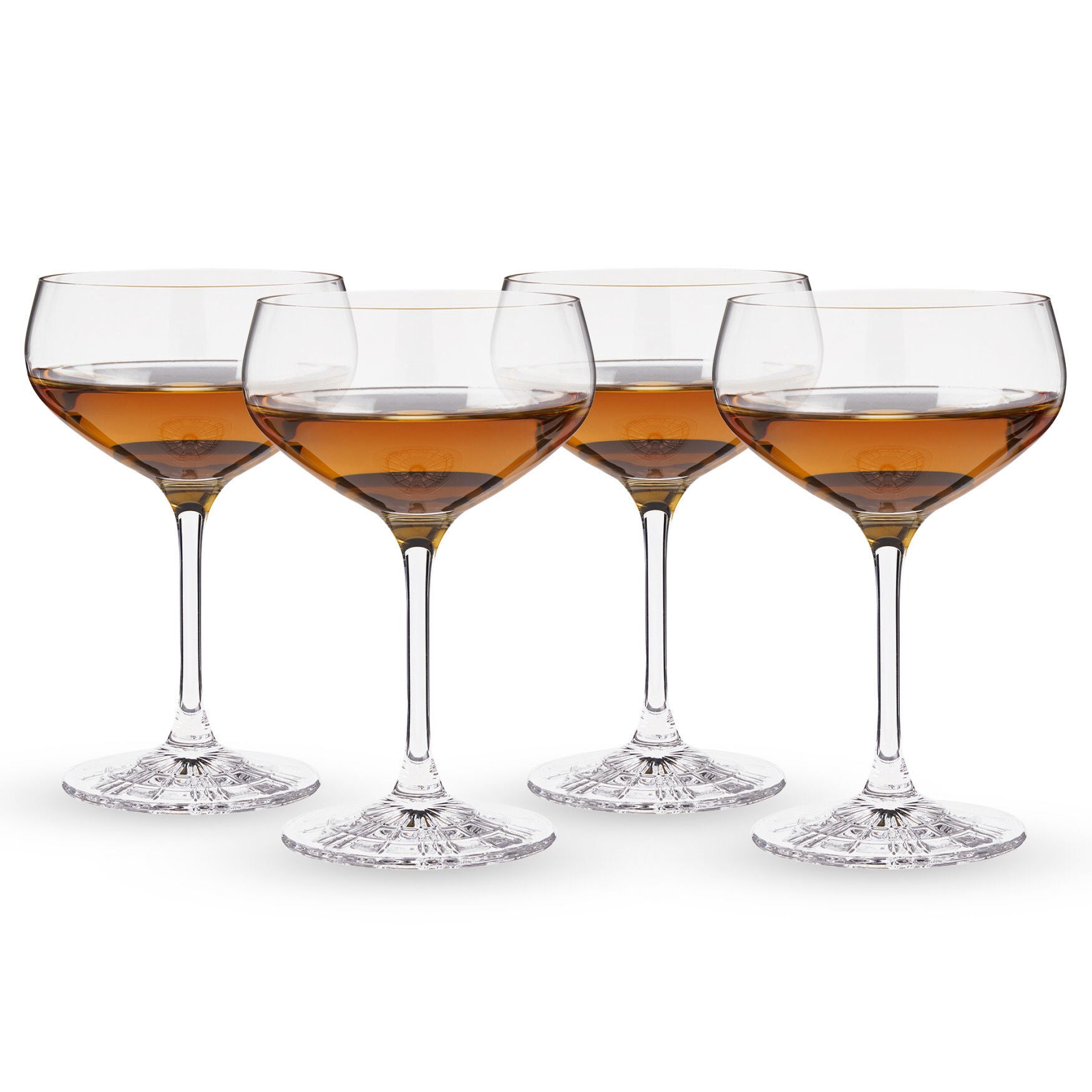 Traditional 8.3 Oz Perfect Coupette Glass (Set Of 4), Clear | Brylane Home