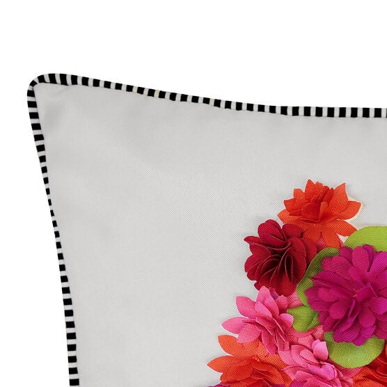 Edie @ Home Indoor & Outdoor Dimensional Topiary With Embroidered Pots ...