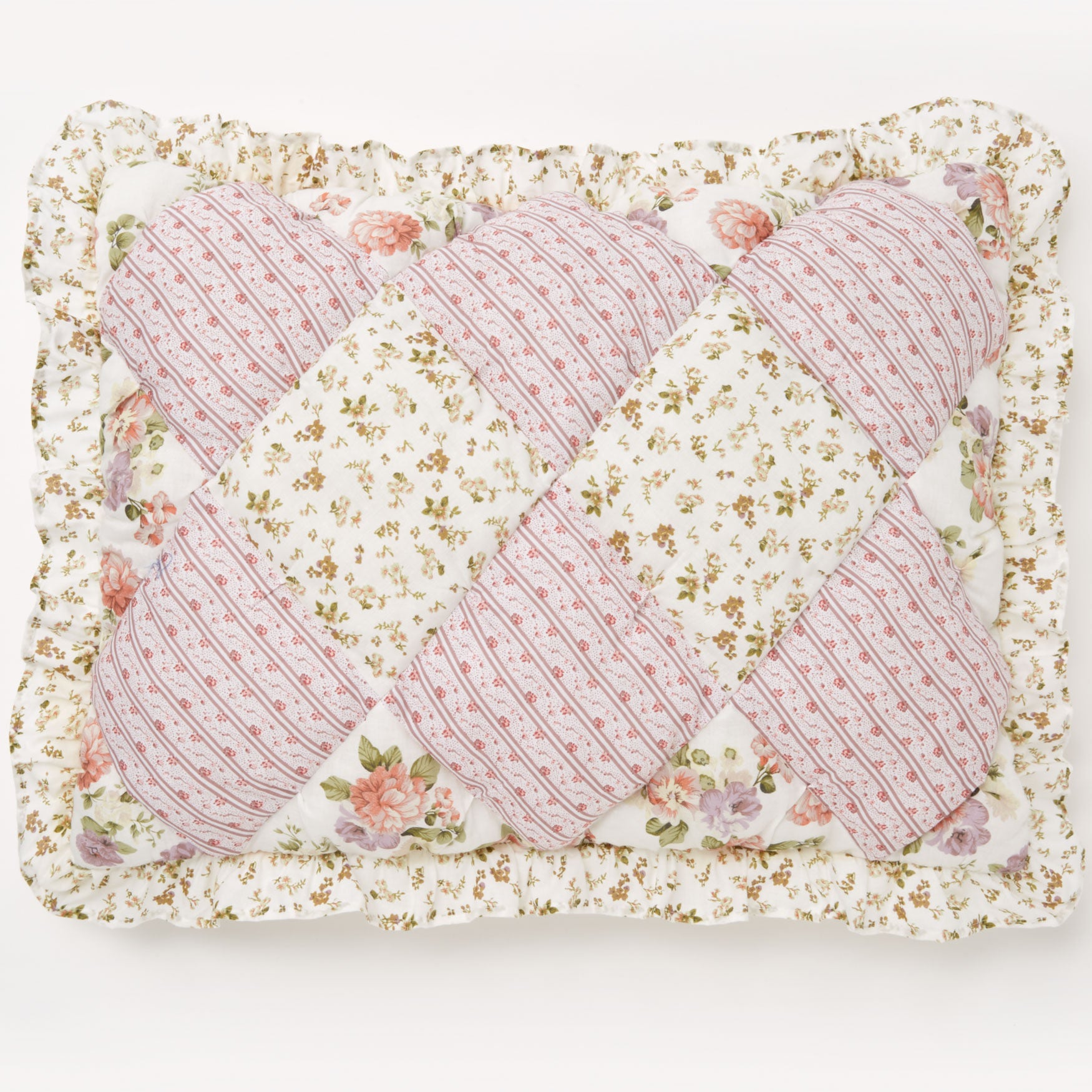 Traditional Alexis Puff Sham, Ecru Rose | Brylane Home