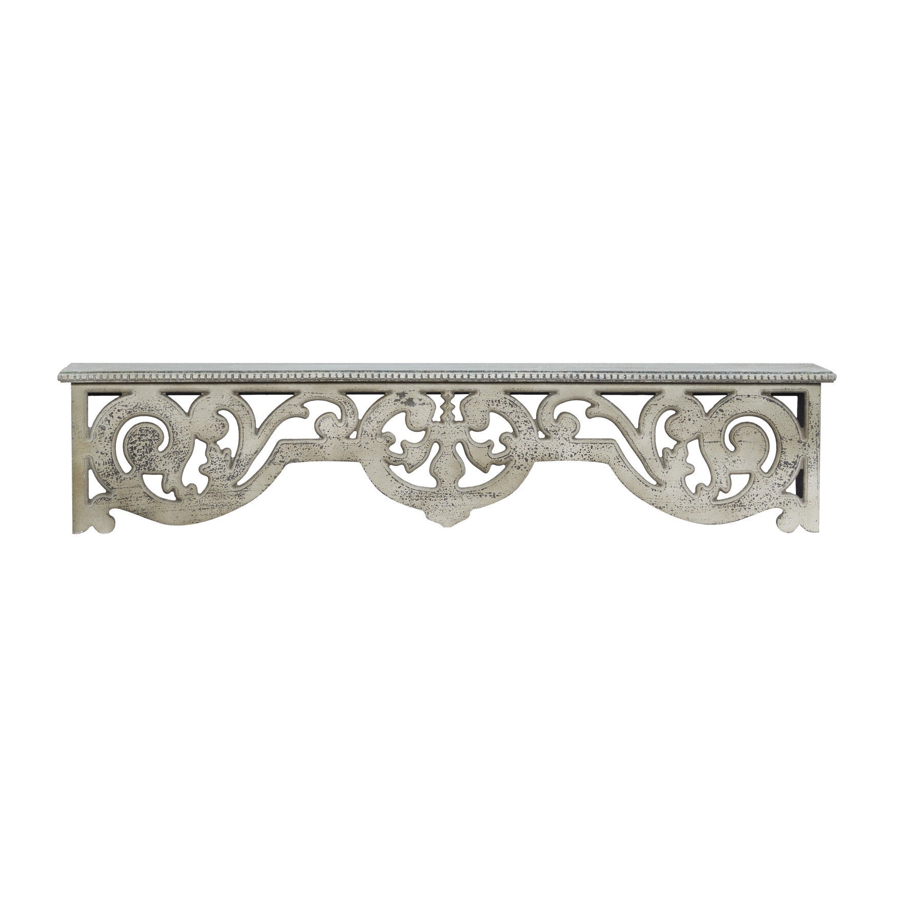 Simple White Wood Farmhouse Wall Shelf Wall Shelf, 4437267 | Brylane Home