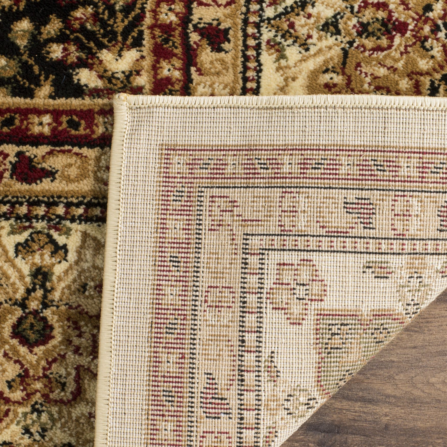 Traditional Lyndhurst Multi / Ivory 2'-3" X 14' Runner Rug, Multi Ivory ...