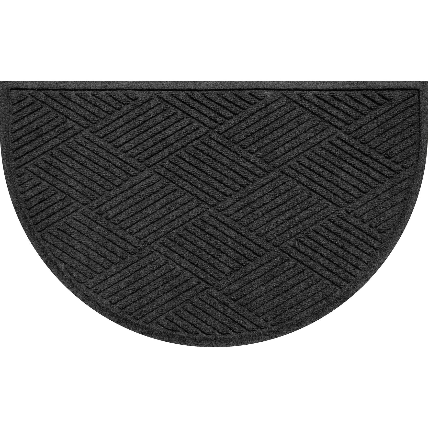 WaterHog Diamonds Indoor/Outdoor Half Round Door Mat | Brylane Home