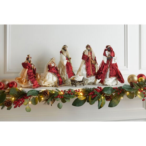 12"H Tabletop Nativity Scene, Set of 6 | Brylane Home