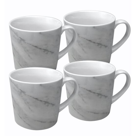 Modern Marble Coffee Mug - Set Of 4 | Brylane Home