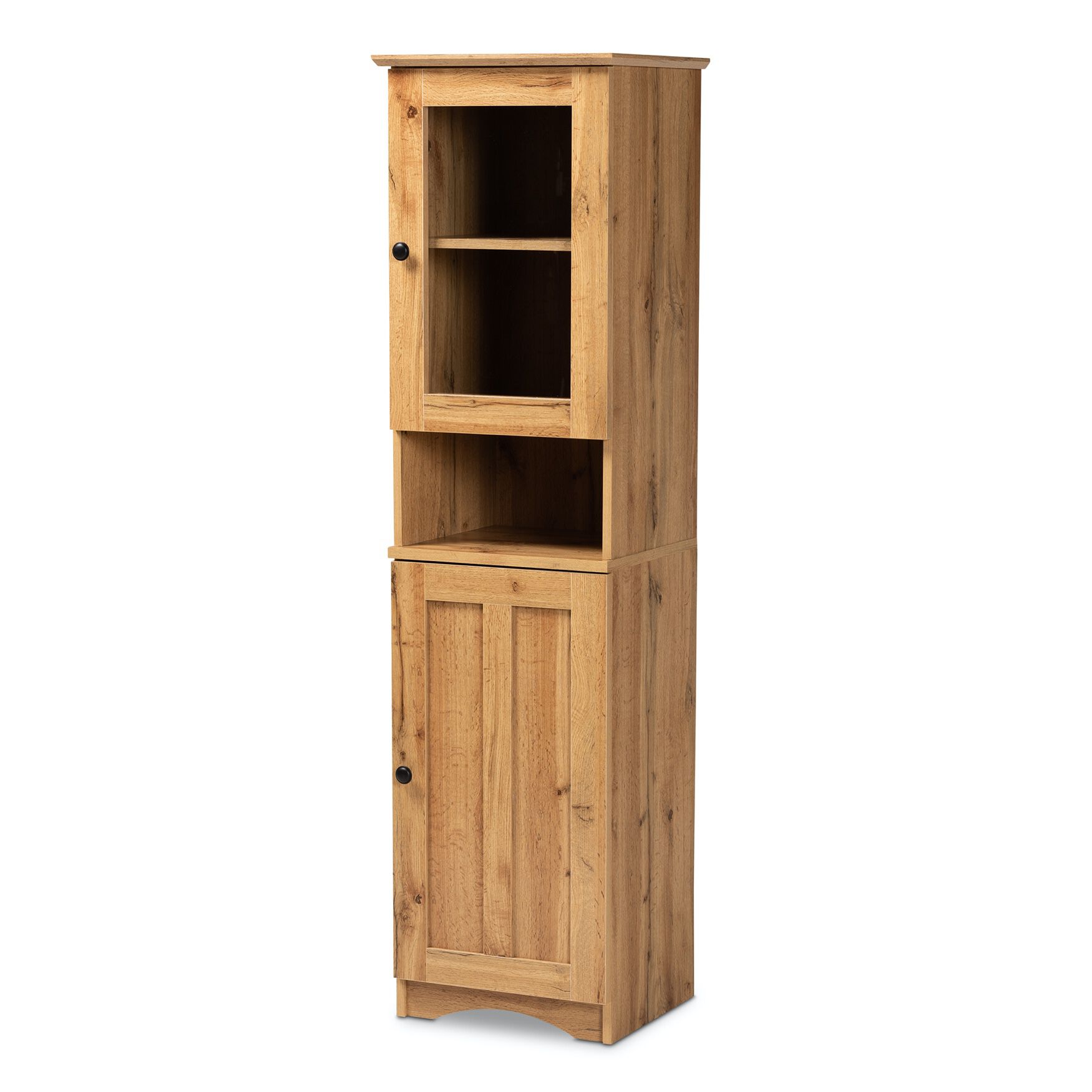 Simple Lauren Wood Buffet And Hutch Kitchen Cabinet Furniture, Oak ...