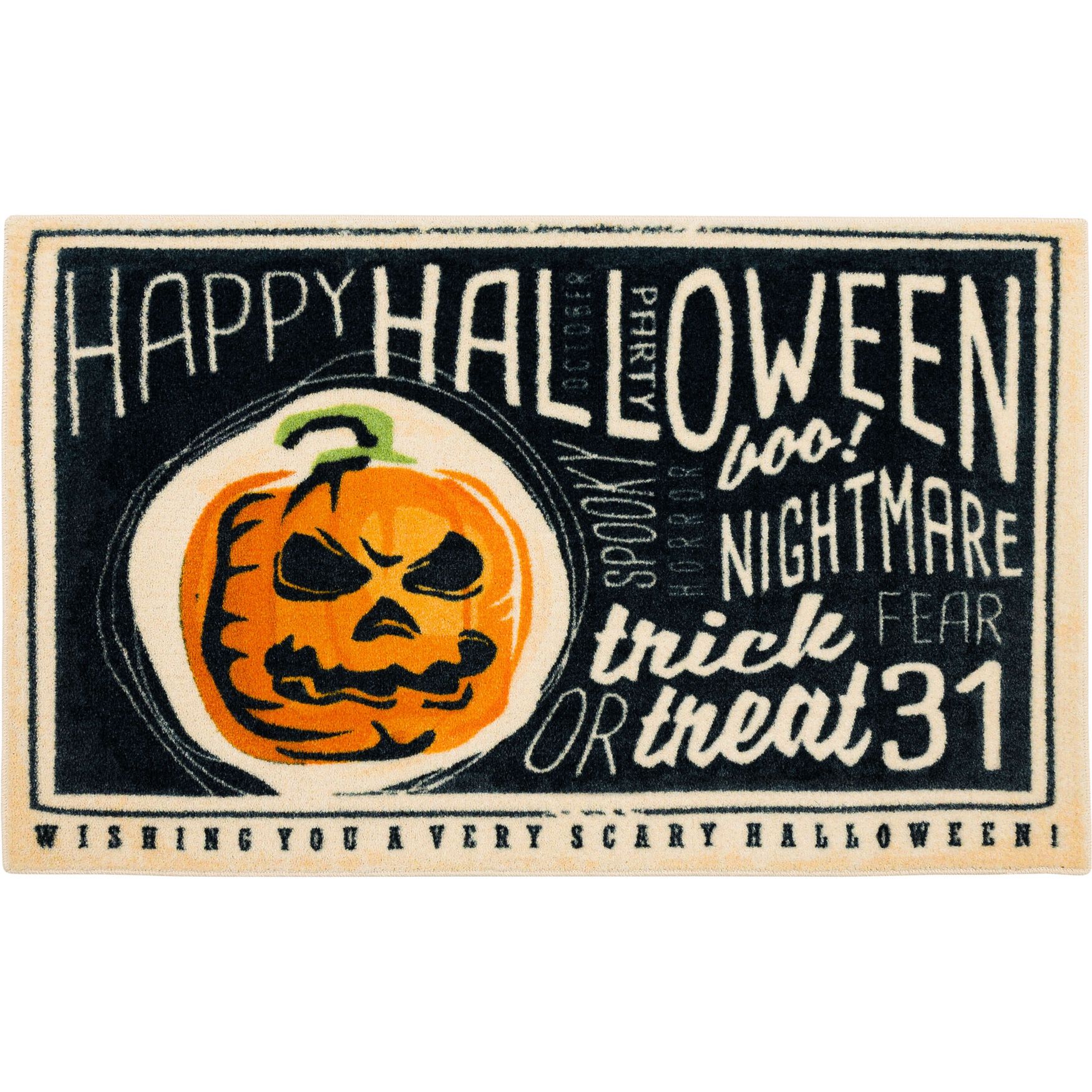 Seasonal Very Scary Kitchen Rug, 4496278 | Brylane Home