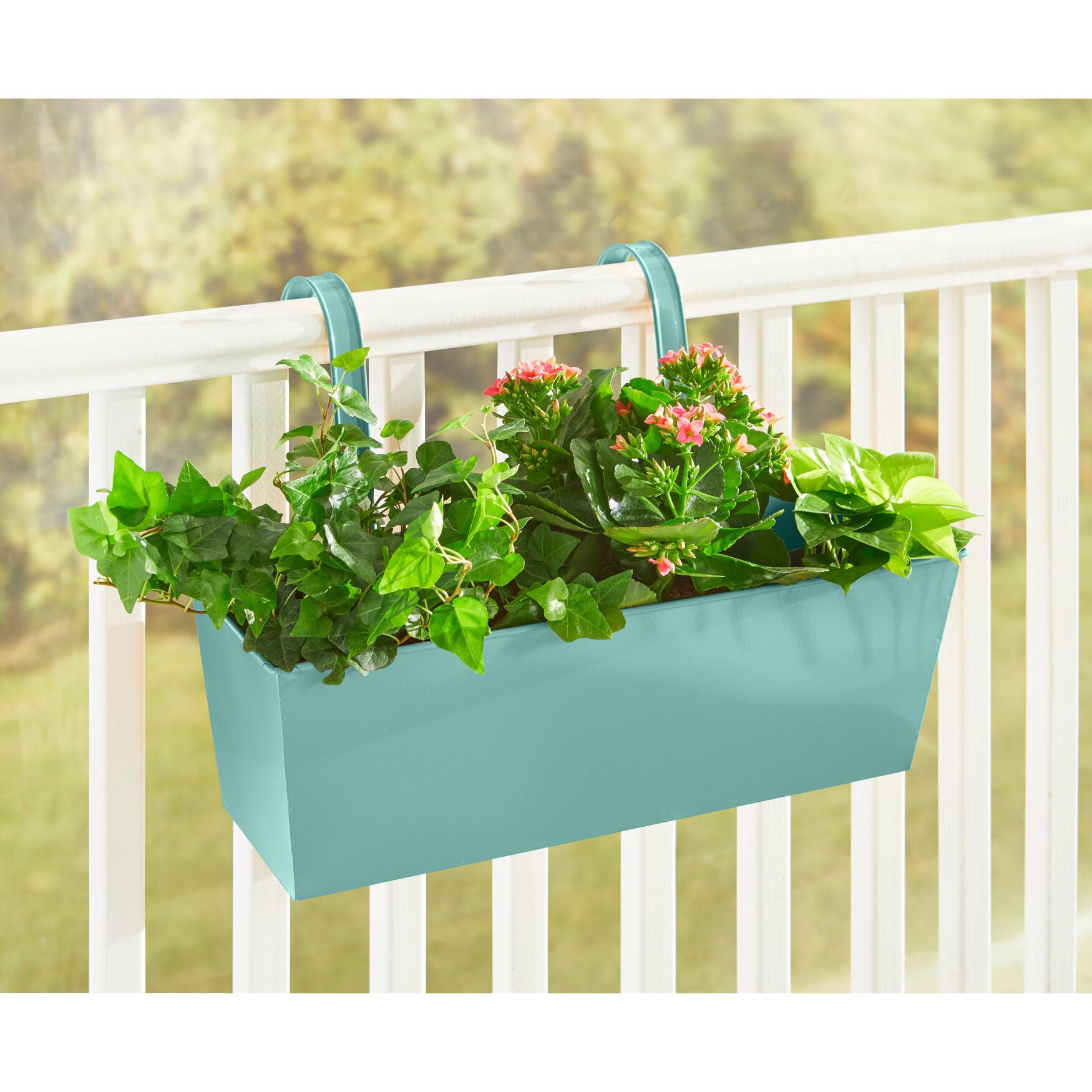 Simple Rectangular Hanging Planter, Haze | Brylane Home