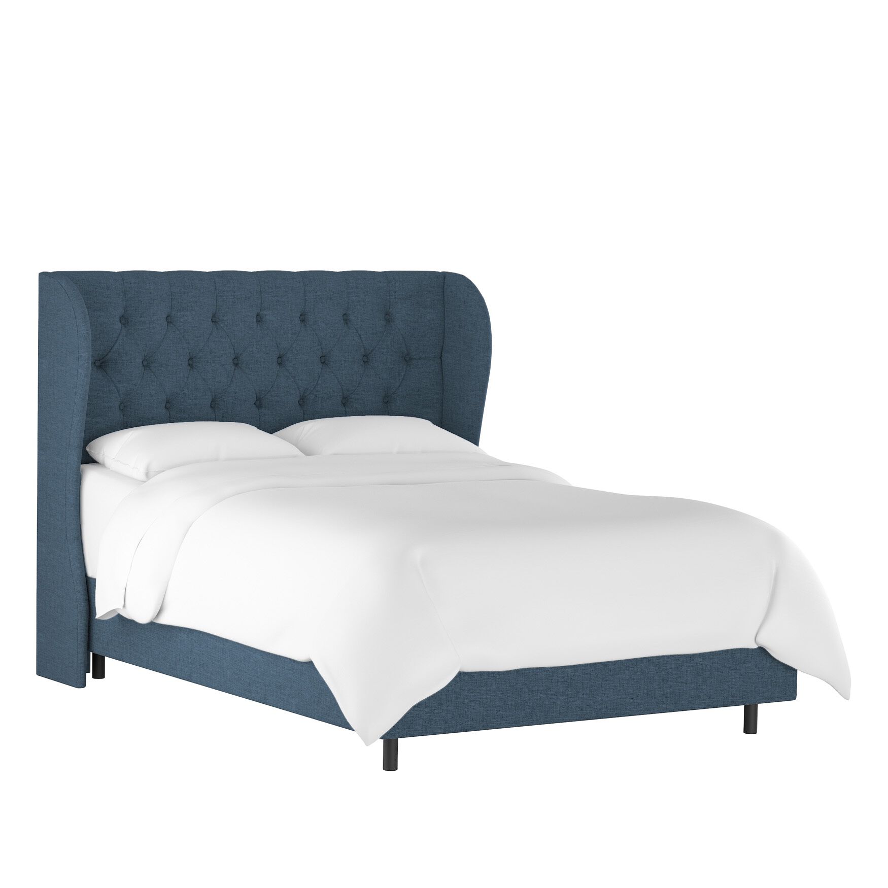 Zuma Tufted Wingback Bed | Brylane Home