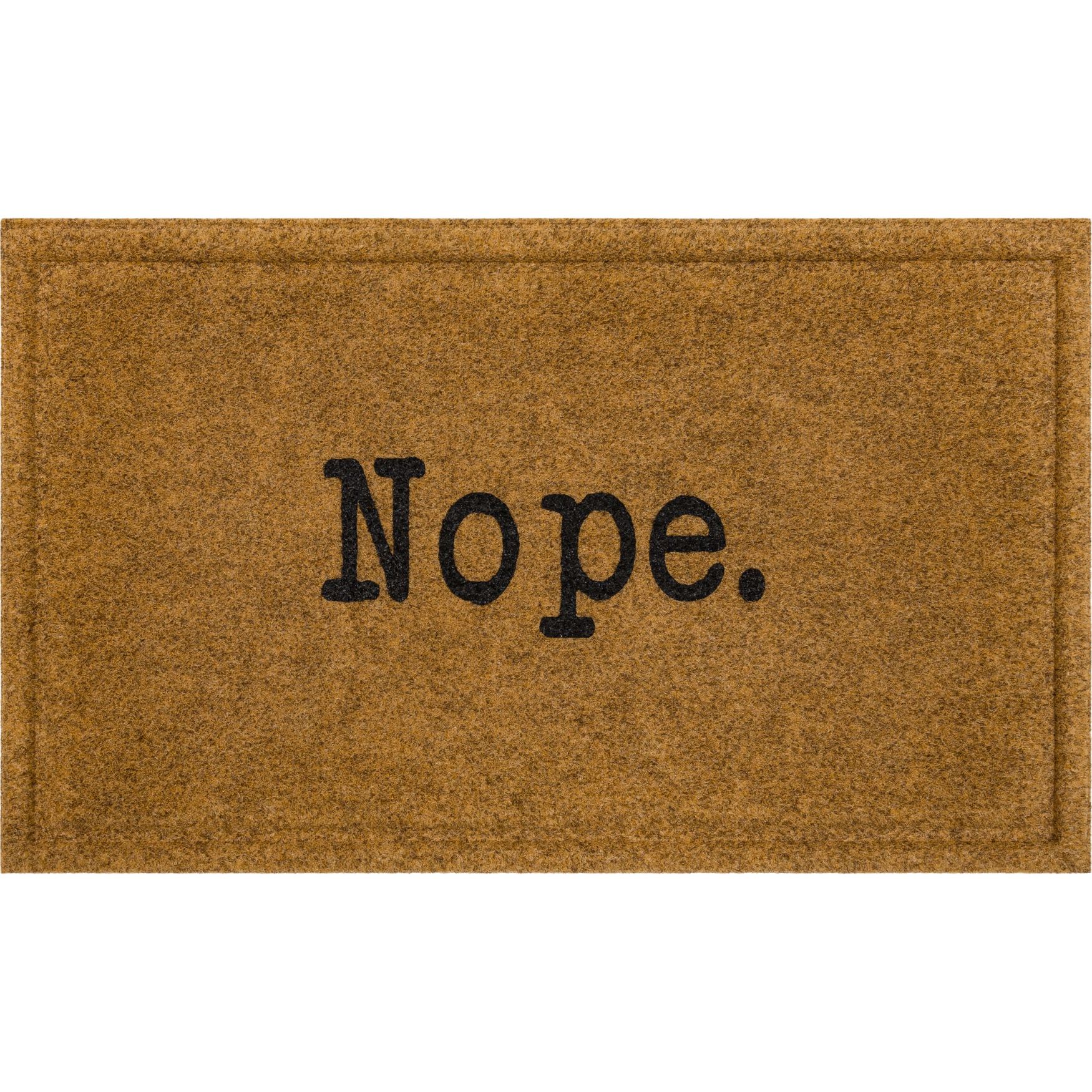 Simple Nope Doormat, 4495422 | Brylane Home