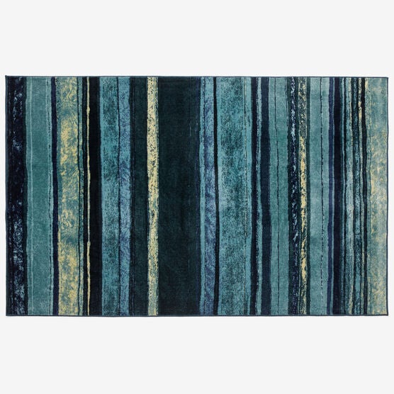 Large Rainbow Stripe Rug | Brylane Home