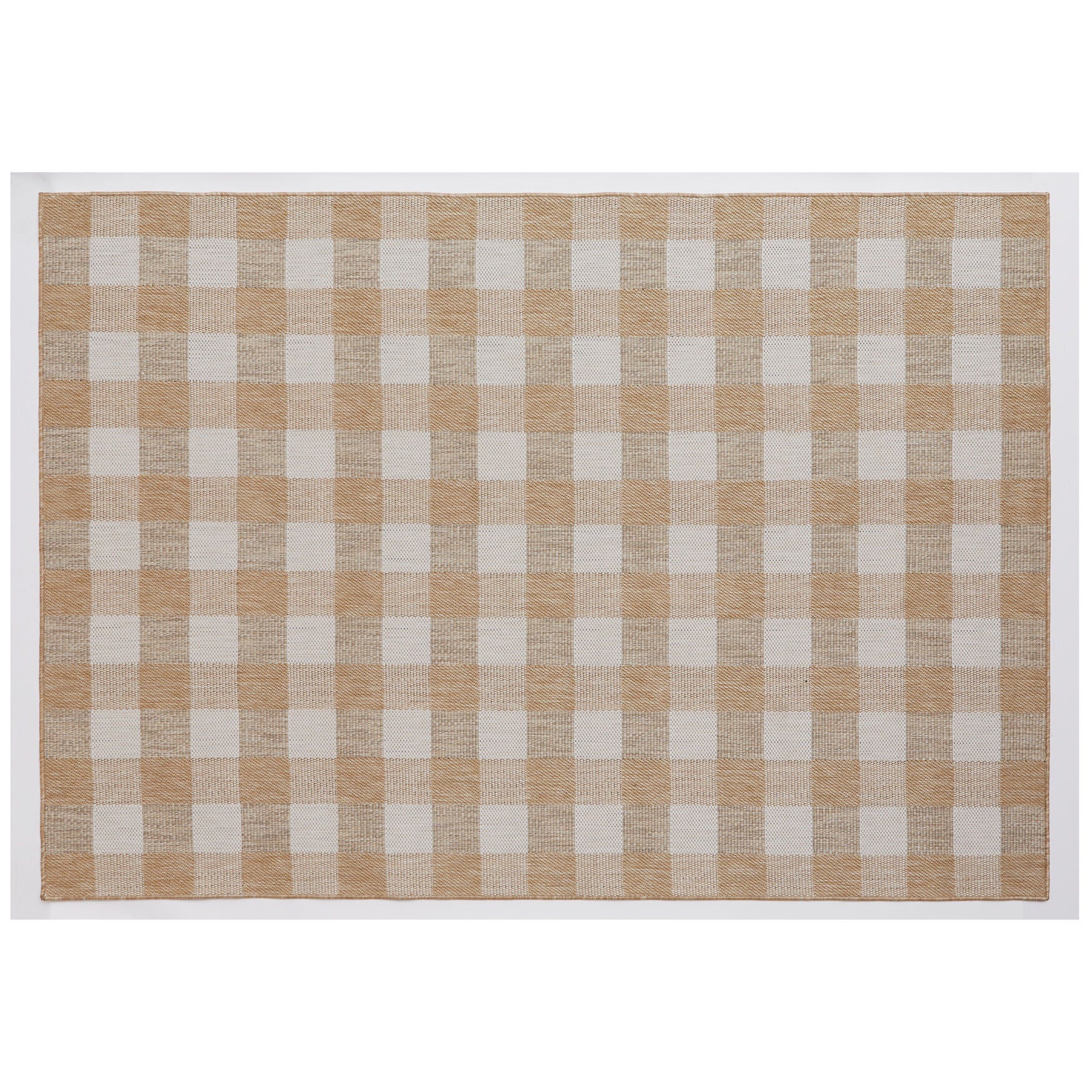 Simple Portofino Buffalo Plaid Indoor/Outdoor Rug 6'6" x 9'4", Black ...