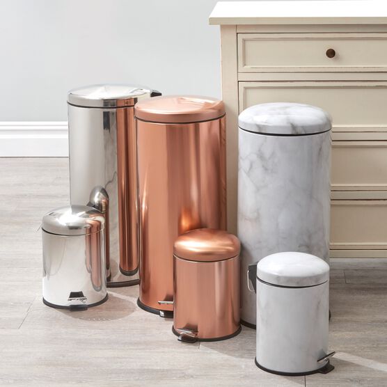 Step Trash Cans, Set of 2 | Brylane Home