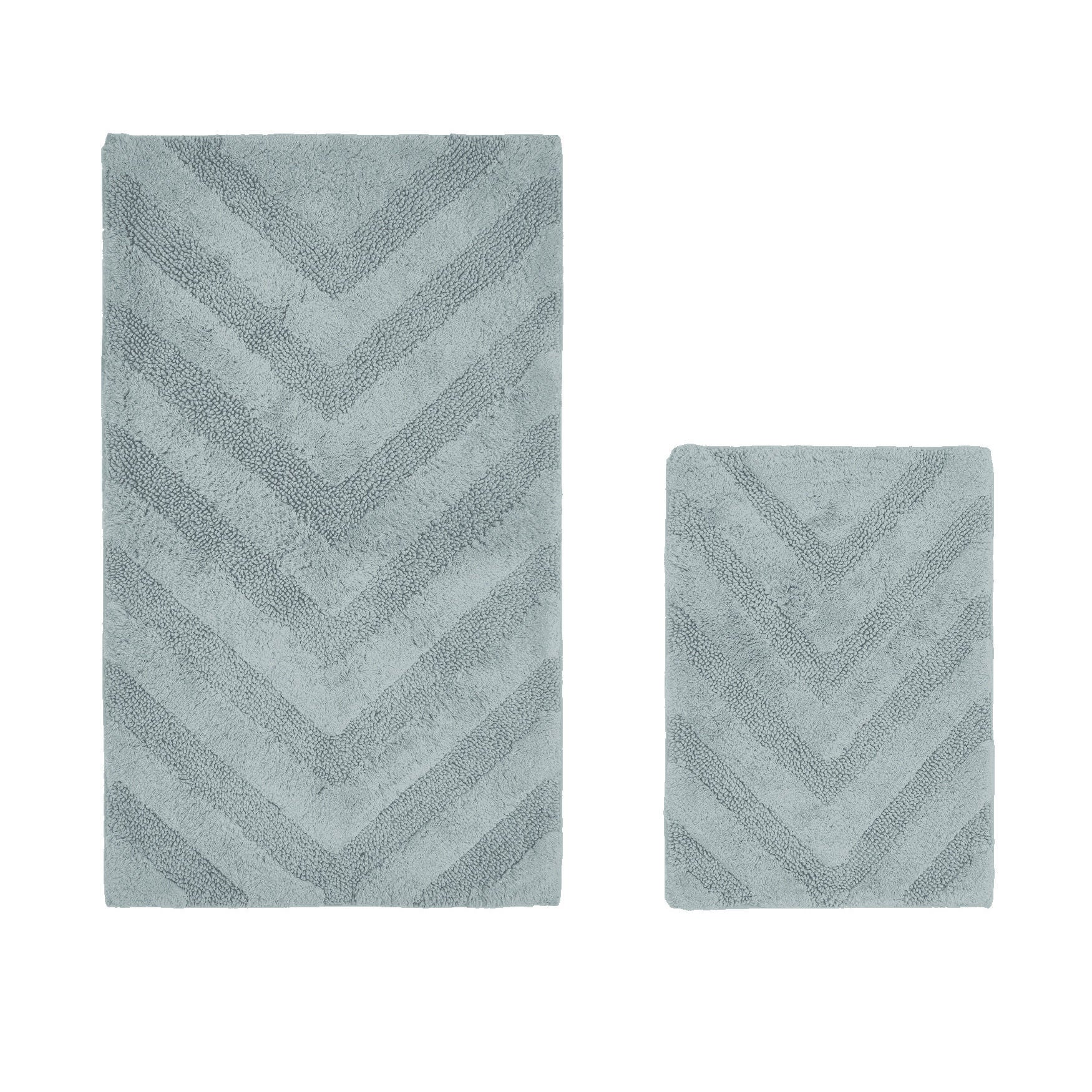Hugo Collection 100% Cotton 2 Piece (17" X 24" | 24" X 40") Bath Rug ...