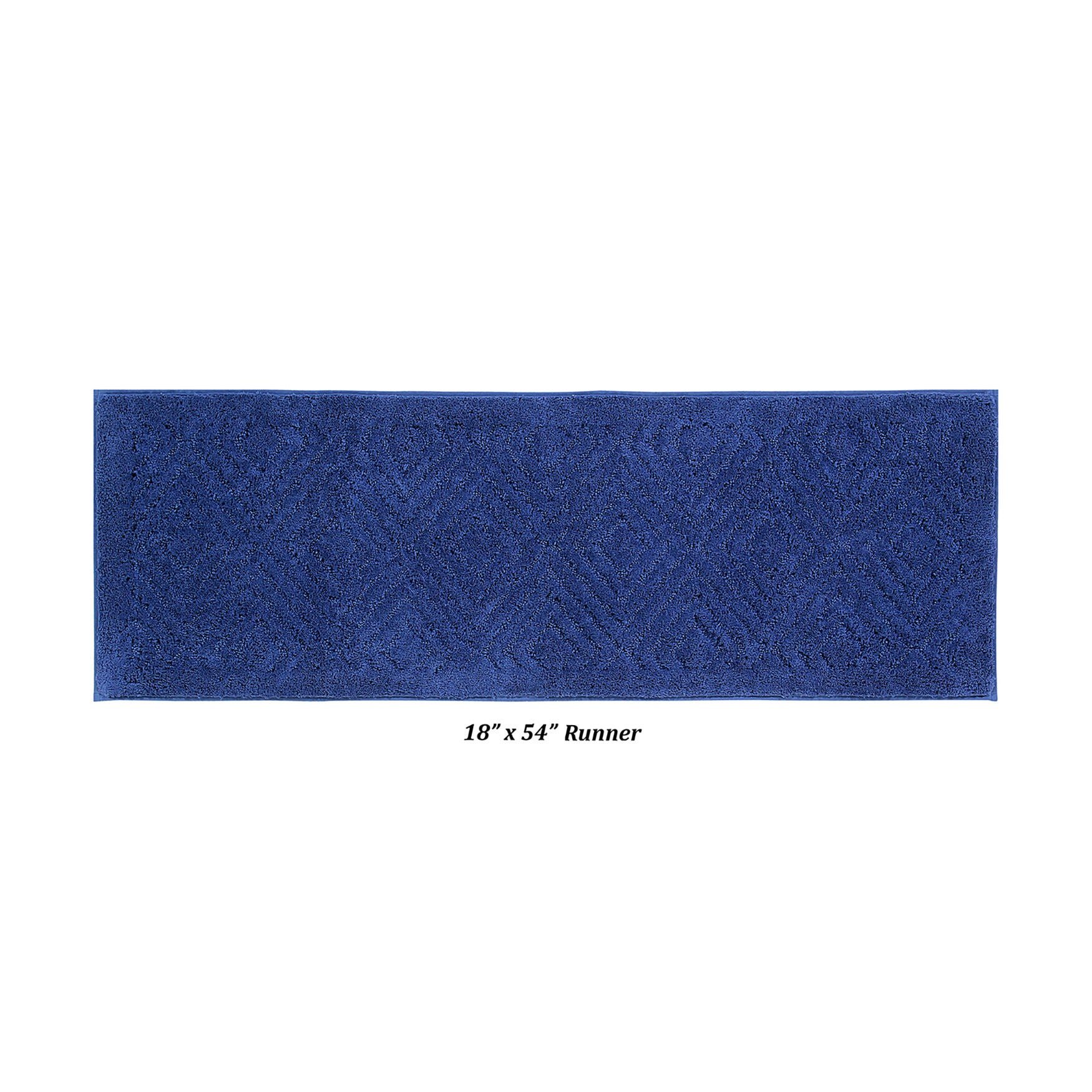 Trier Collection 25% Cotton & 75% Polyester 18" X 54" Runner Bath Rug ...