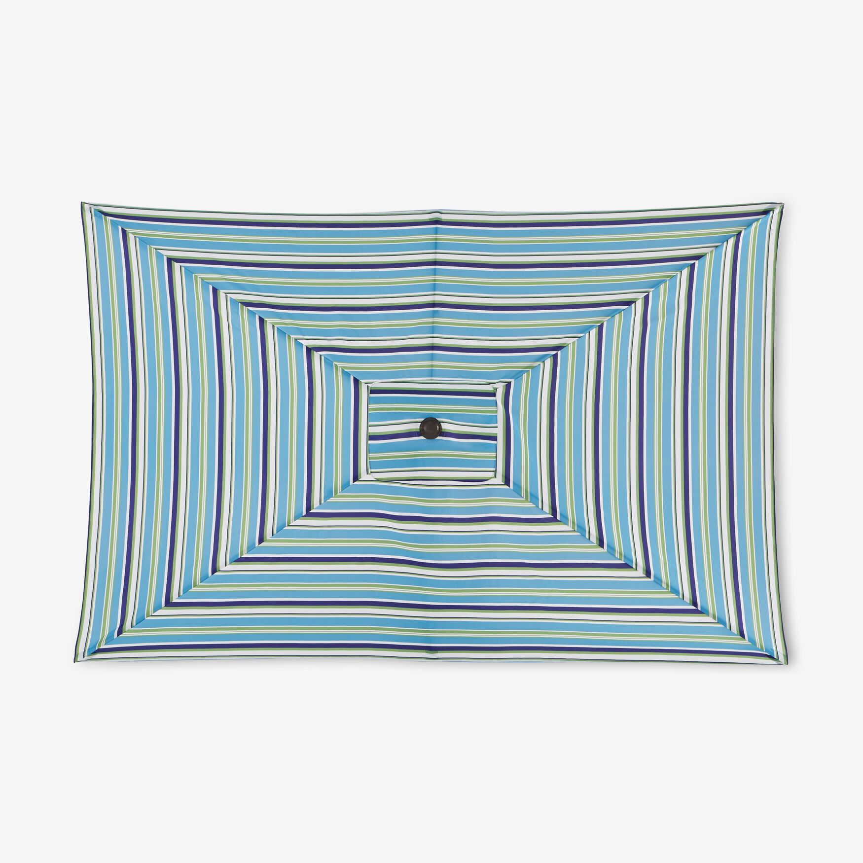 Simple Oversized Rectangular Umbrella, Poppy Stripe | Brylane Home