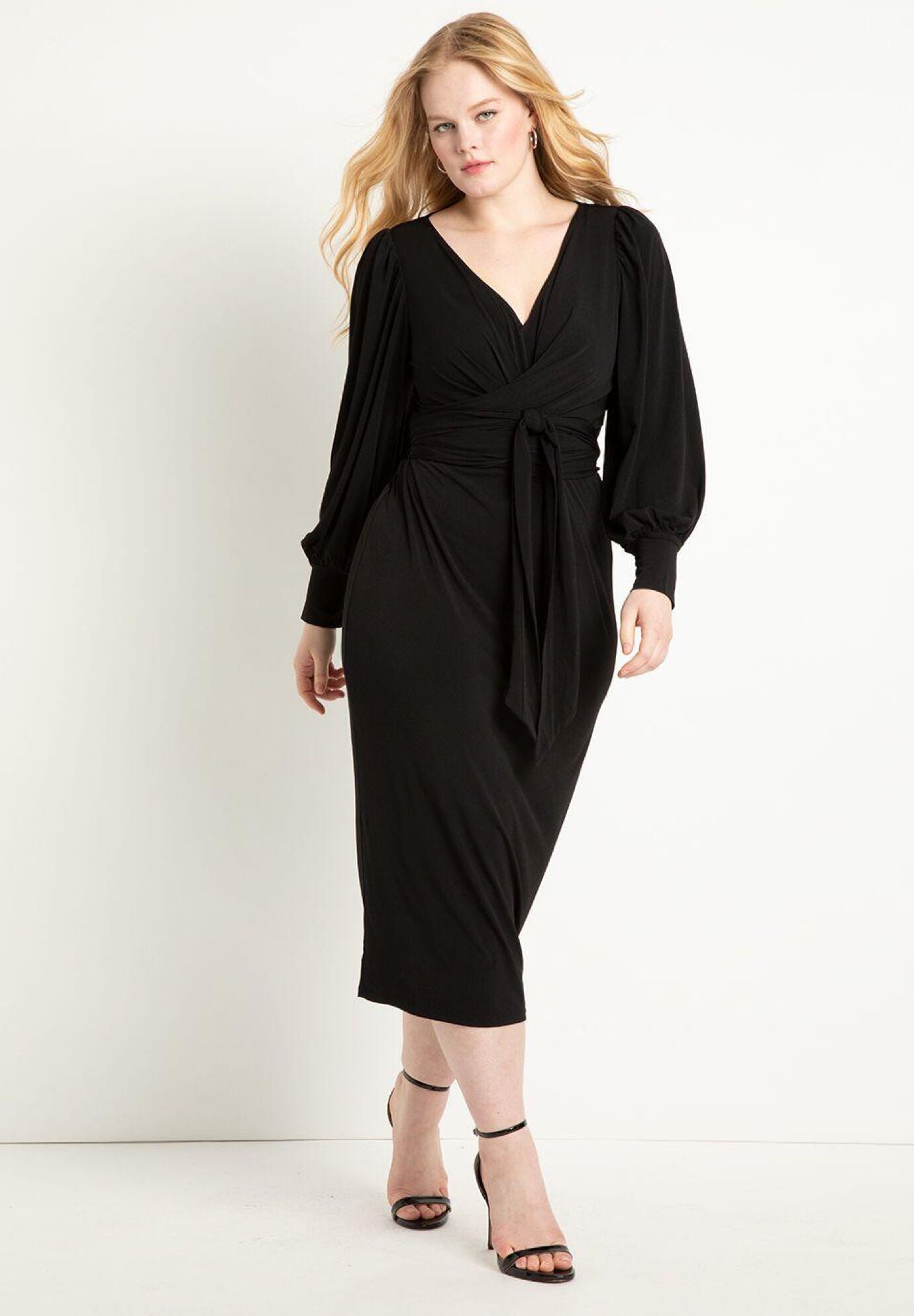 Cross Front Midi Dress | Brylane Home