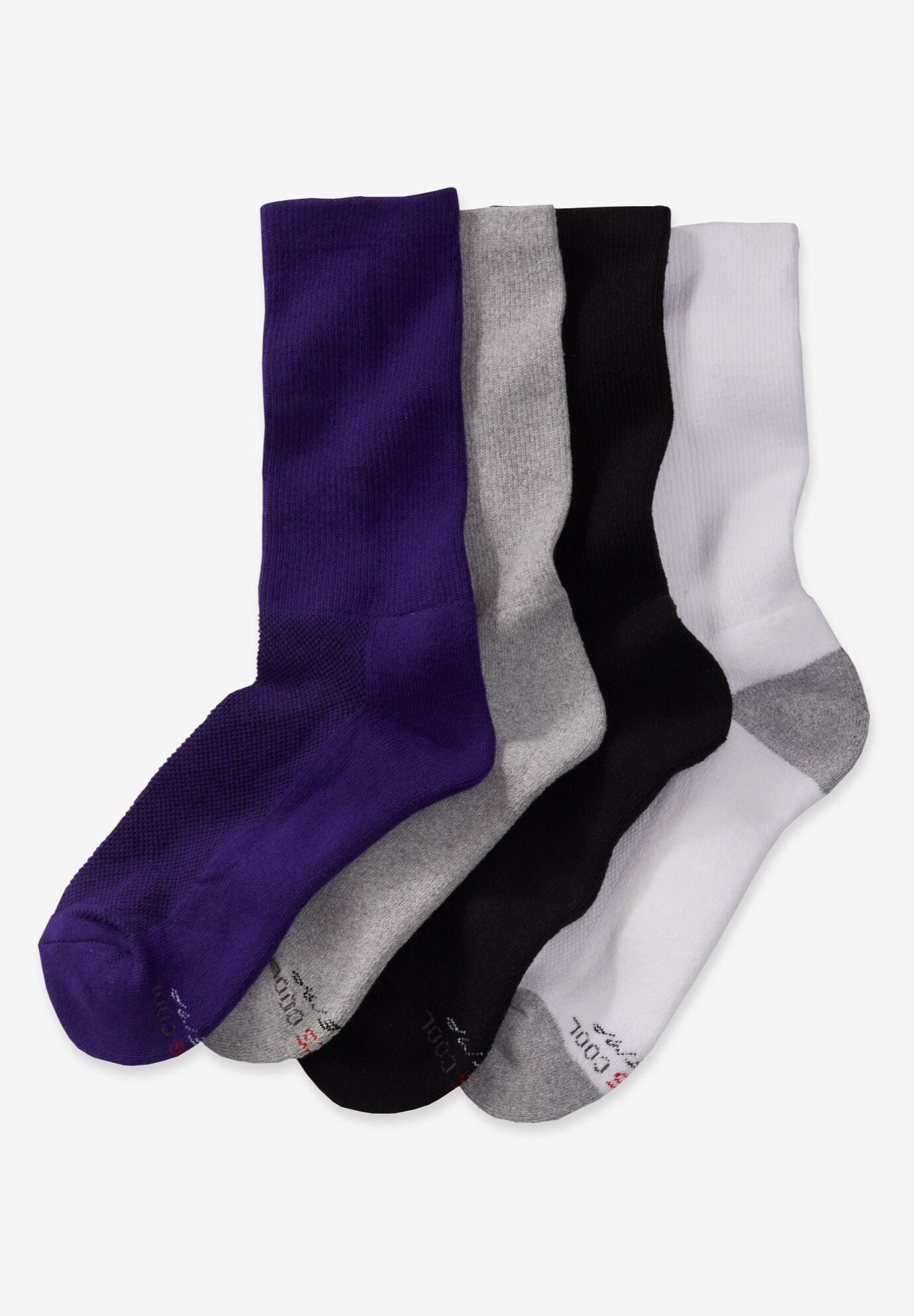 Hanes® 4-Pack Crew Socks | Brylane Home