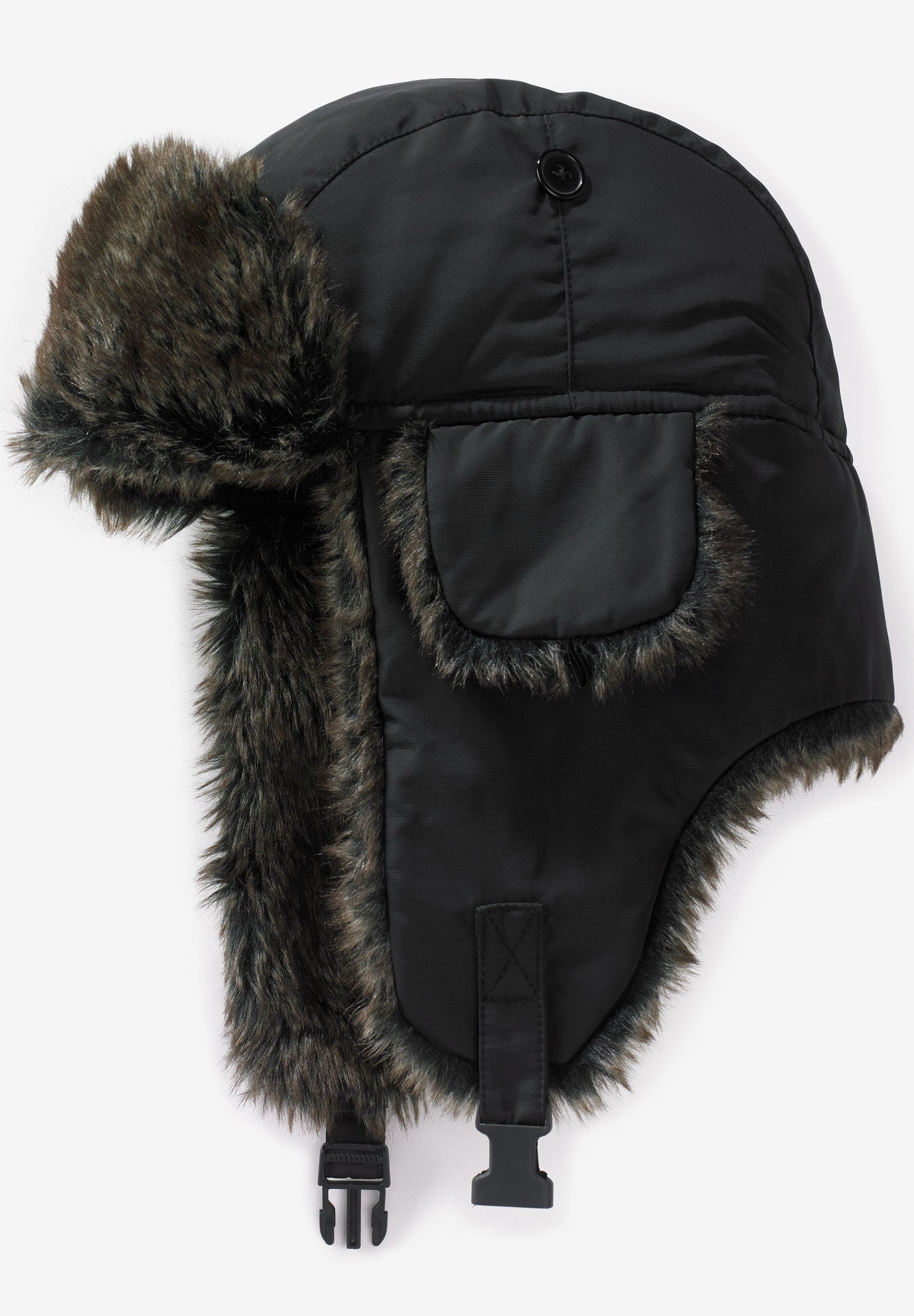 Fur trimmed hat store