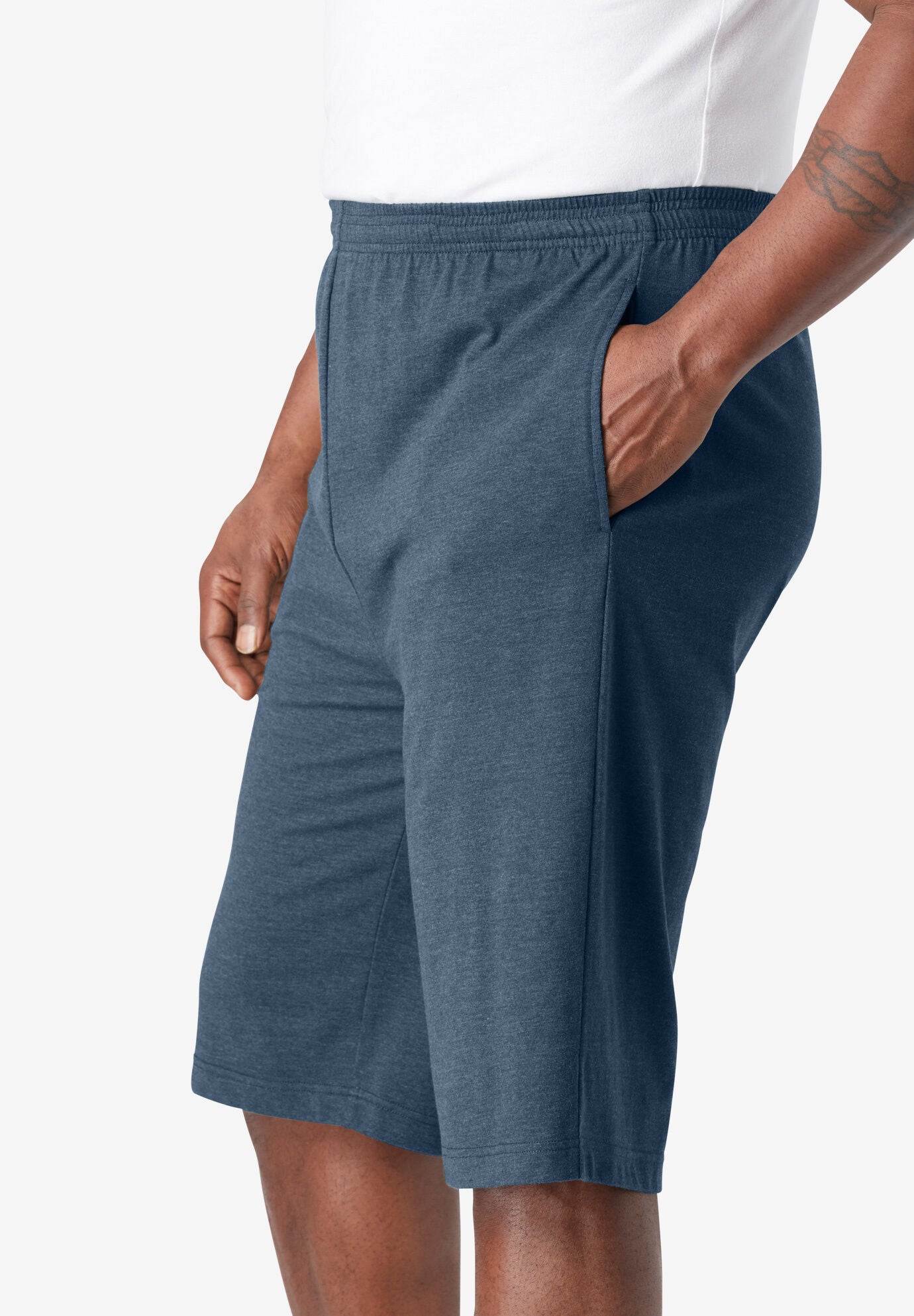 Lightweight Extra Long Jersey Shorts | Brylane Home