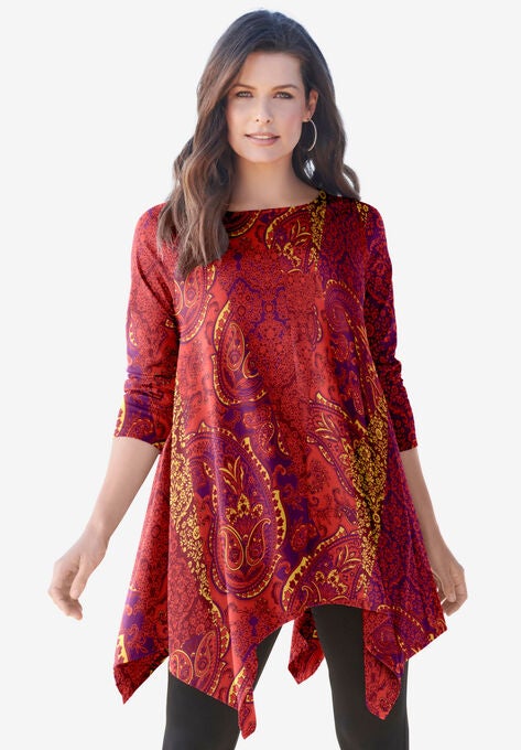 Handkerchief Hem Ultimate Tunic | Brylane Home