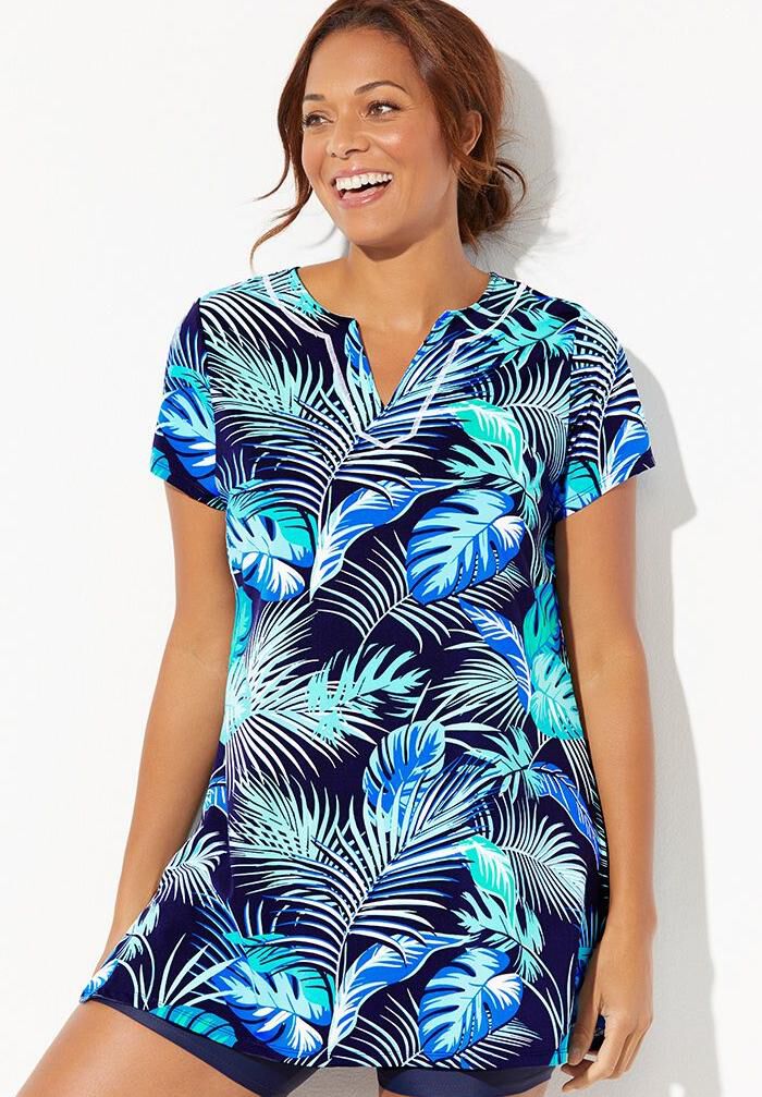 Chlorine Resistant Swim Tunic | Brylane Home