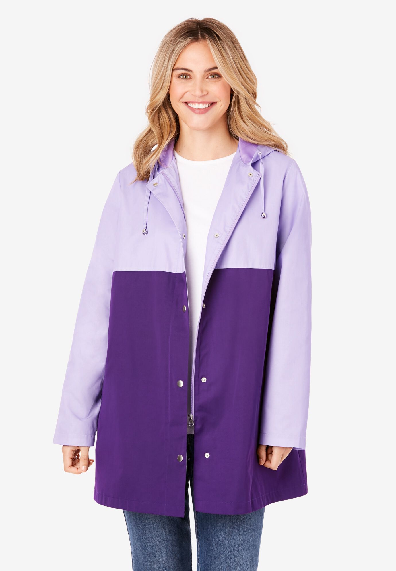 Colorblock Anorak Jacket | Brylane Home