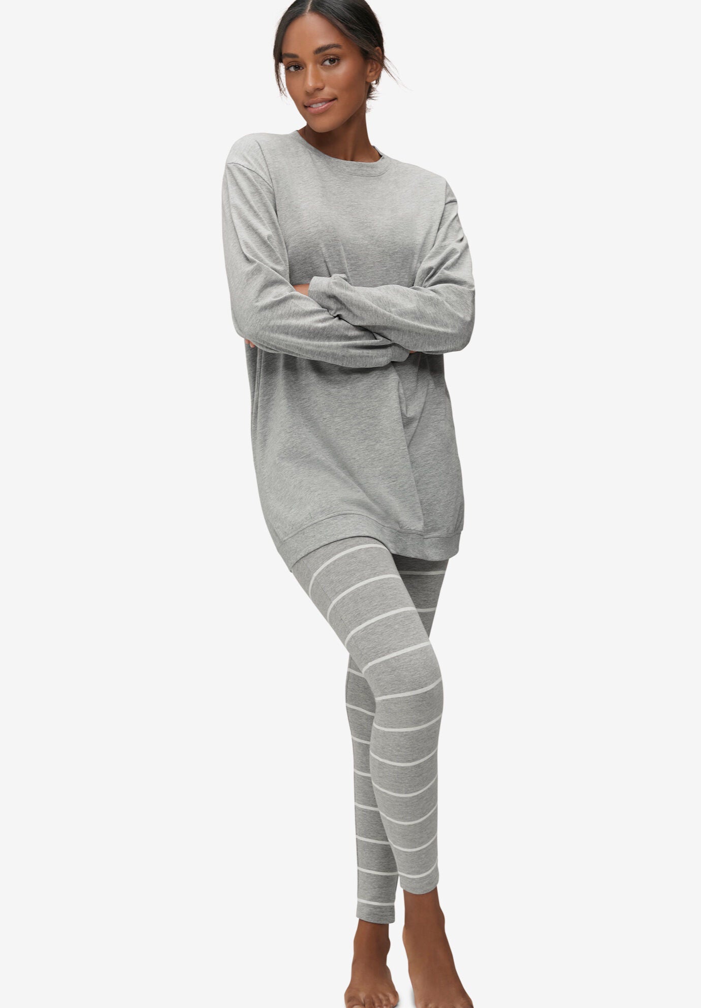 2-Piece Tunic & Legging PJ Set | Brylane Home