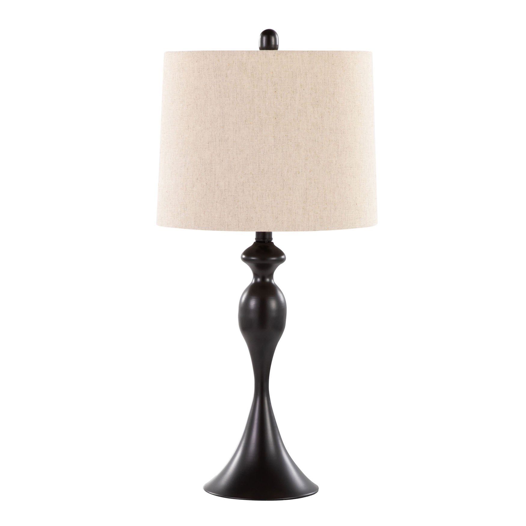 Simple Ashland 27" Metal Table Lamp - Set Of 2, Bronze Oatmeal ...