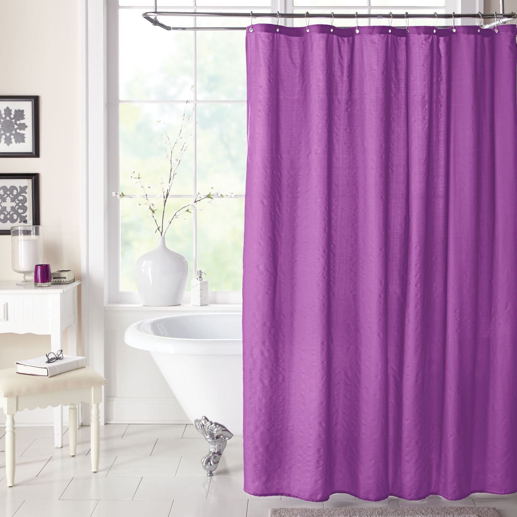 BH Studio Textured Shower Curtain| Bath Accessories | Brylane Home