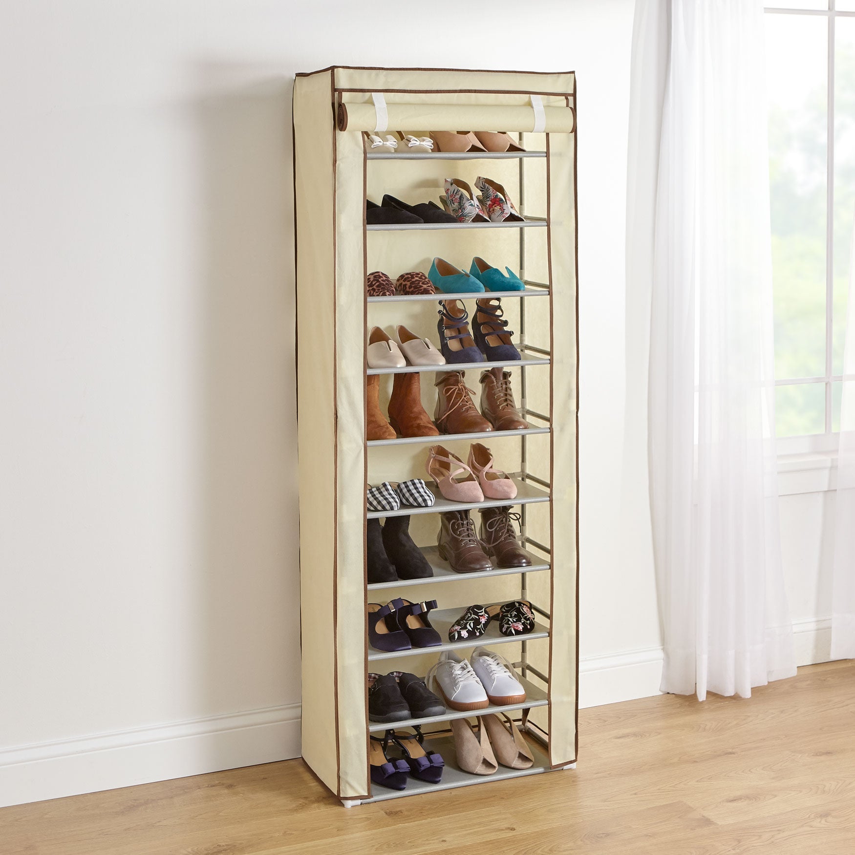 Eve Single Shoe Rack| Closet & Space Savers | Brylane Home