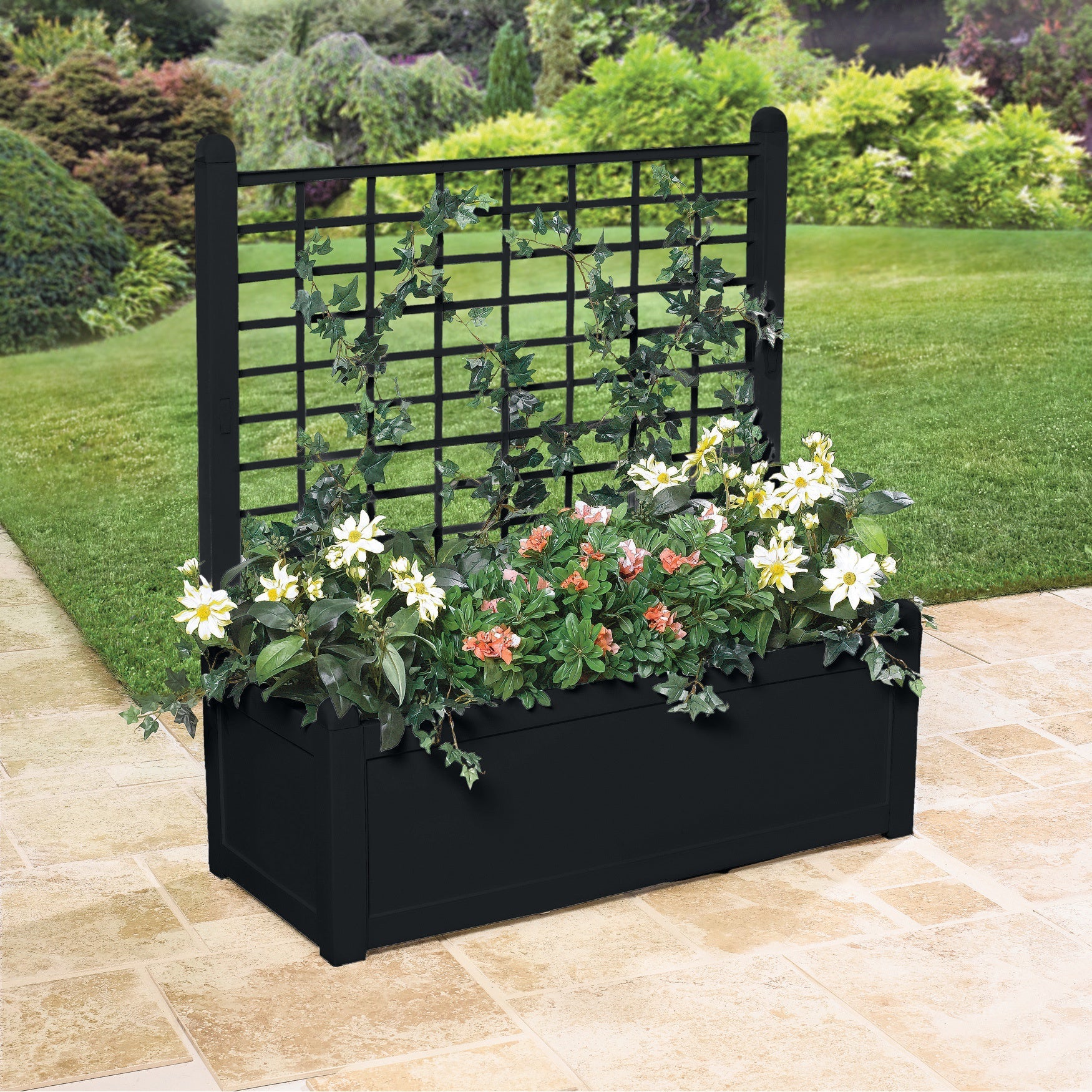 Flower Box With Trellis | Brylane Home