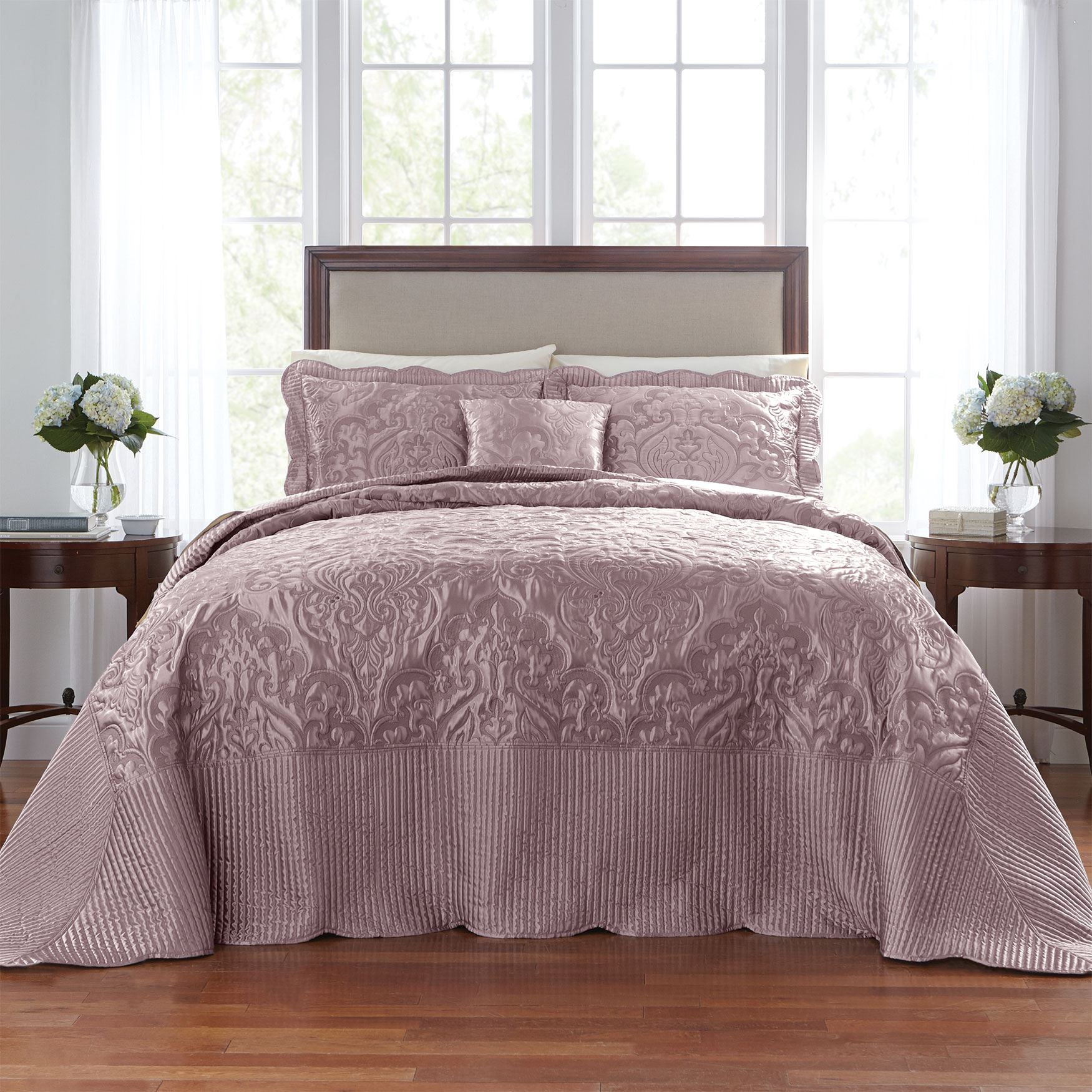 Amelia Satin Bedspread Collection| Bedding Collections | Brylane Home Amelia Satin Bedspread Collection| Bedding Collections | Brylane Home