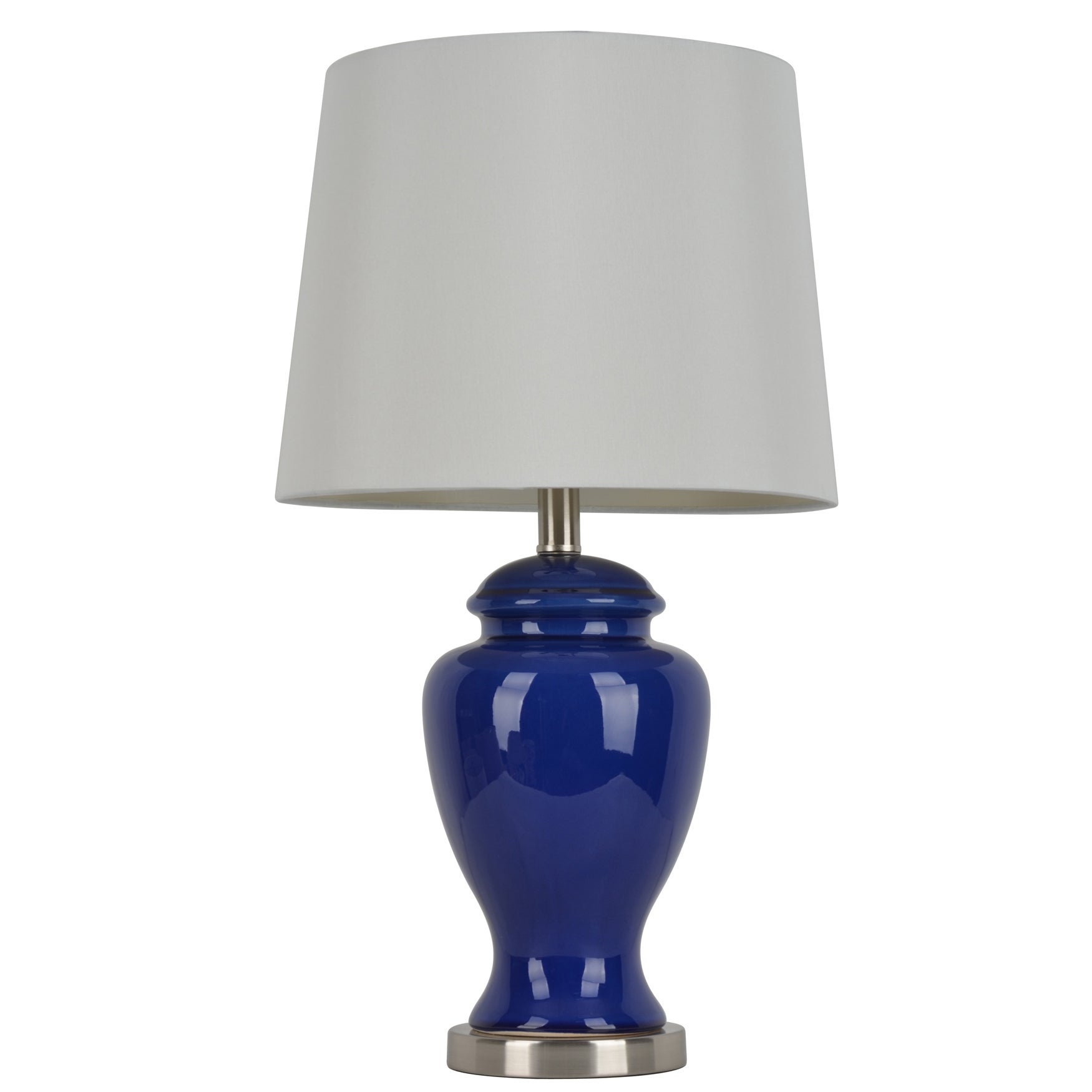 24" Blue Ceramic Table Lamp | Brylane Home