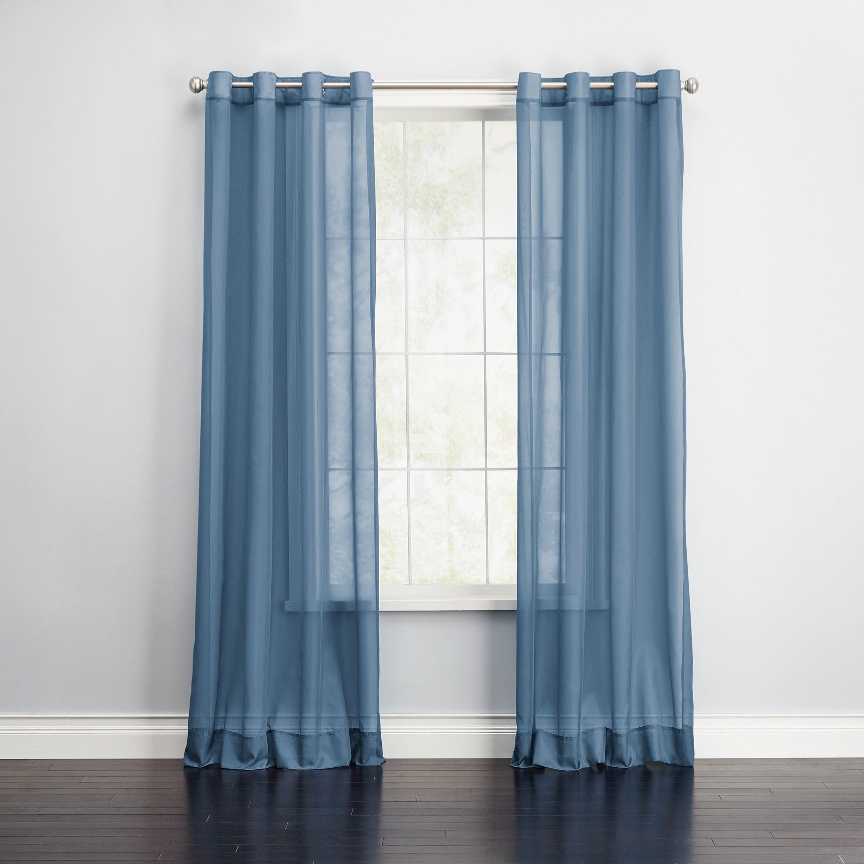 BH Studio Sheer Voile Grommet Panel | Plus Size Sheer Curtains ...