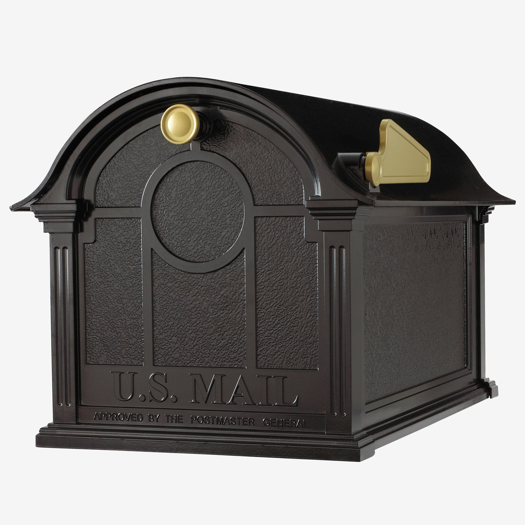 Simple Balmoral Mailbox, Black | Brylane Home