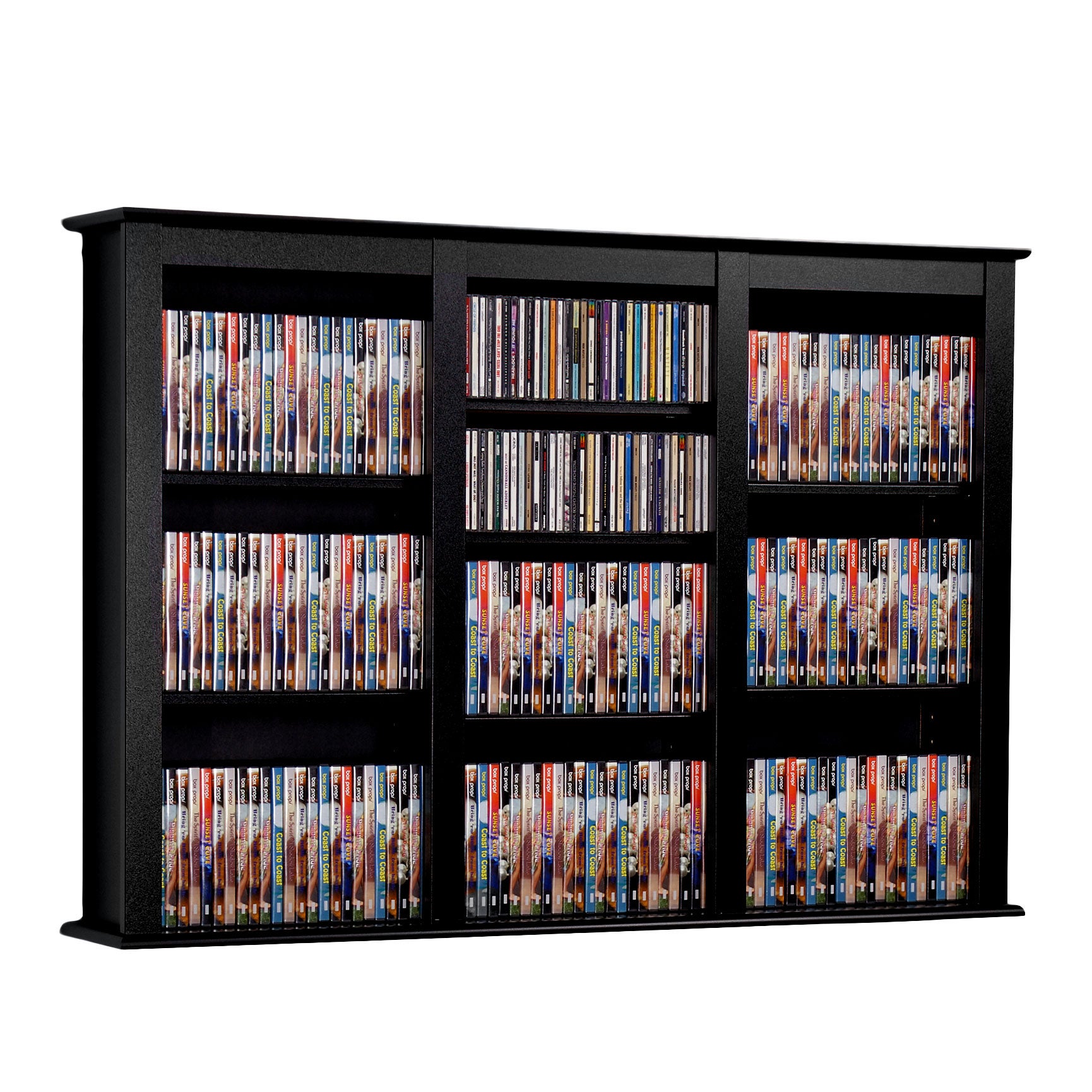 Triple Wall Mounted Multimedia Storage | Media & TV Stands | Brylane Home