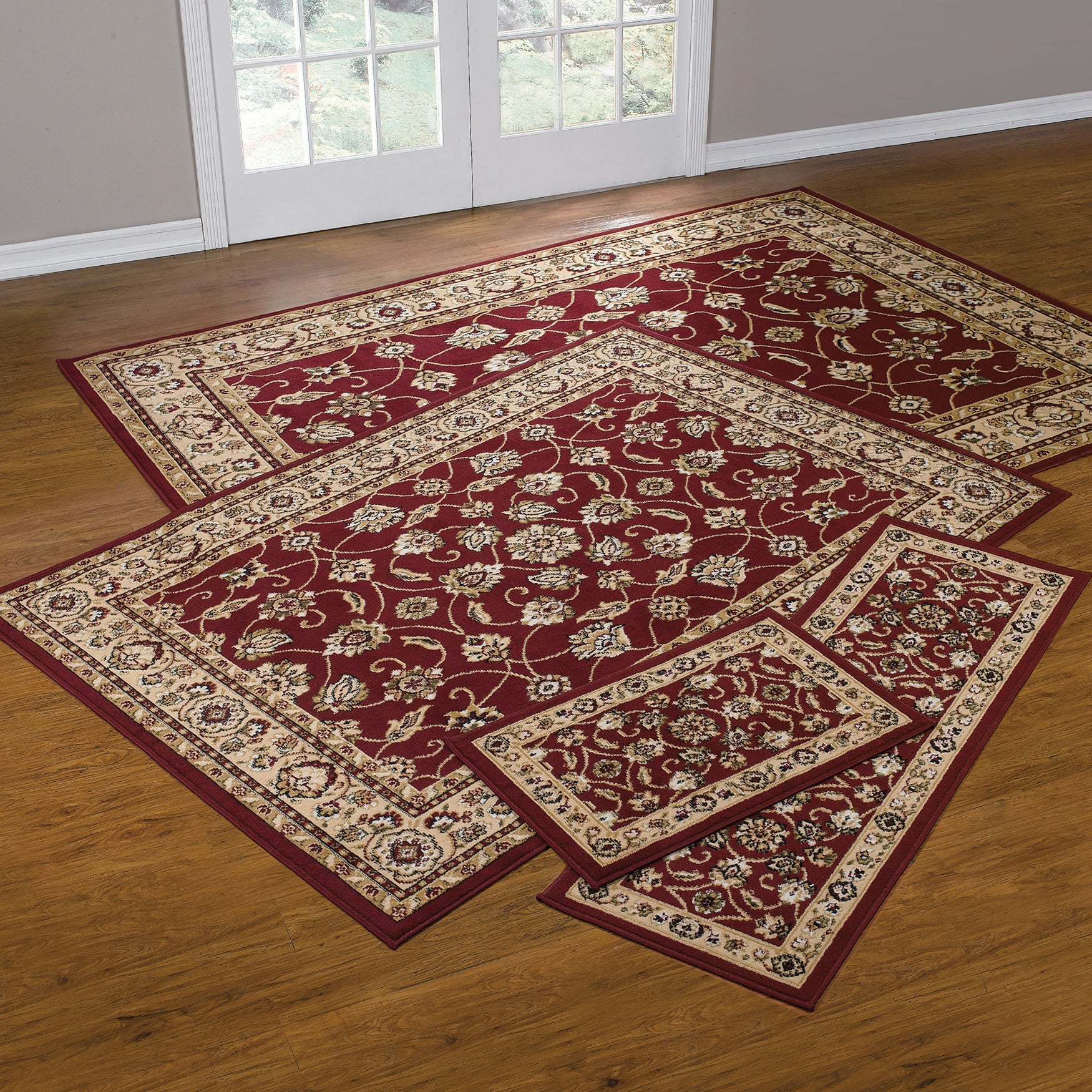 Floral Vine 4-Pc Rug Set| Rugs | Brylane Home